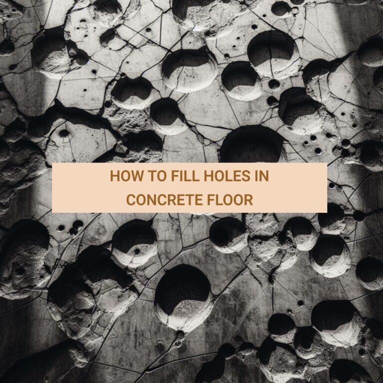 How to Fill Holes in Concrete Floor