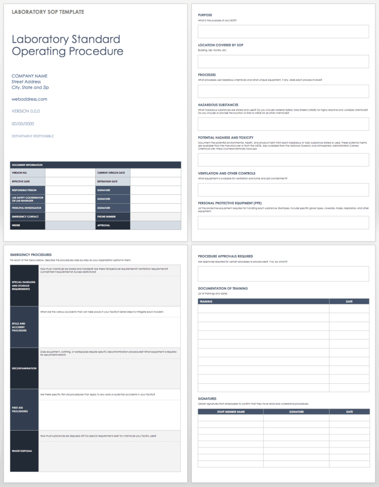 Government Standard Operating Procedure Template