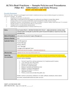 Office Policies and Procedures Template