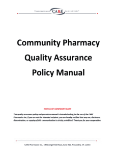 Pharmacy Policy And Procedure Template