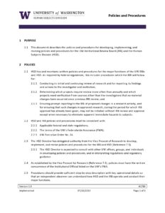 Policy And Procedure Format Template