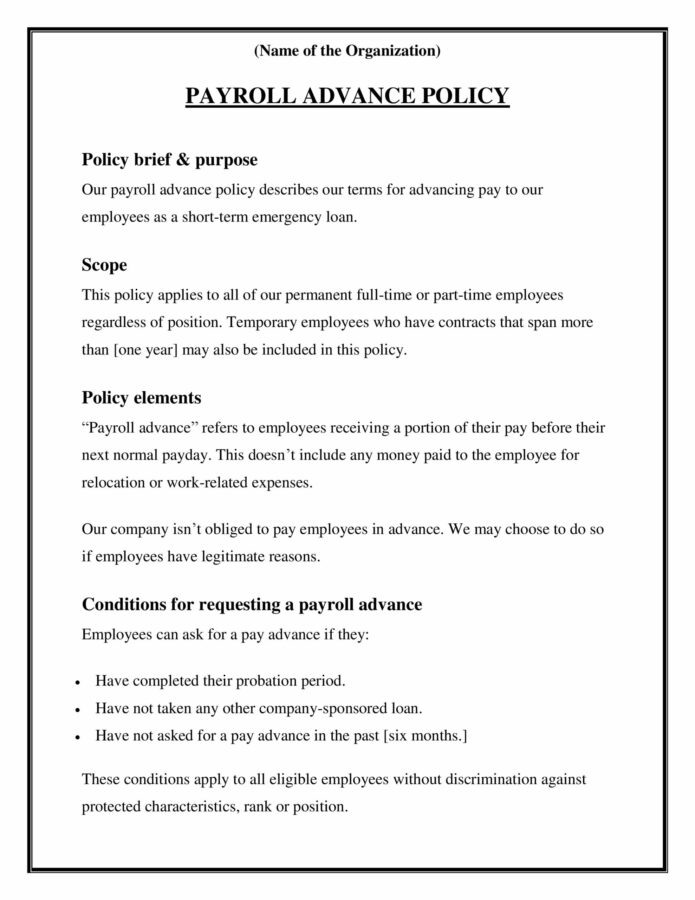 Timesheet Policy And Procedure Template