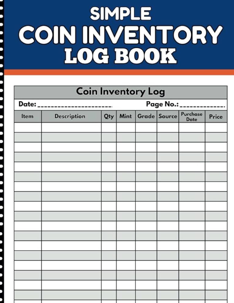 Coin Collection Inventory Template