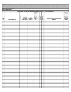 Fixed Asset Inventory Template