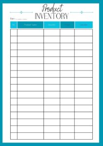 Sports Uniform Inventory Template